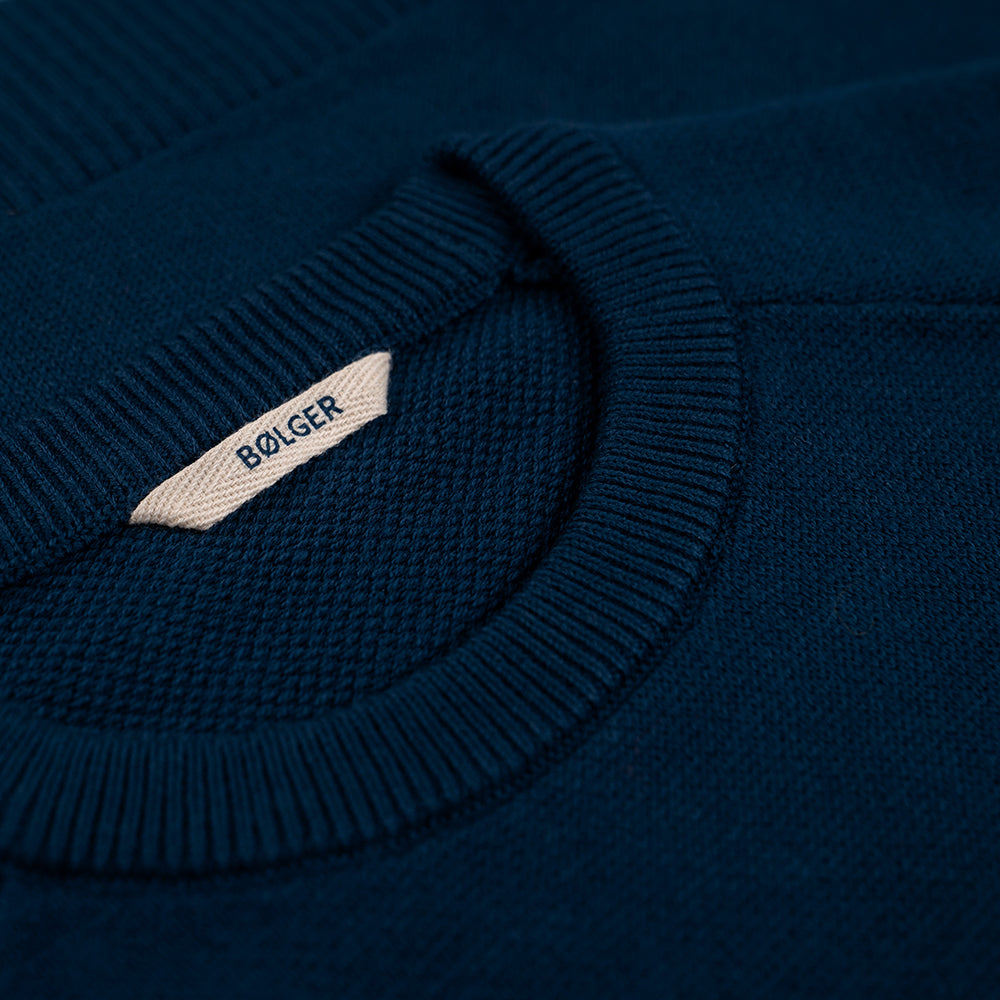 Unbound Supply Co. | Bølger | Mens Flakstad Fairisle Crew Sweater (Navy ...